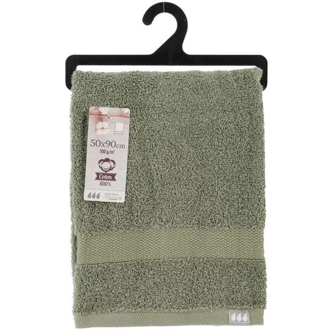 Handtuch 50x90 cm 100% baumwolle - khaki - Tendance