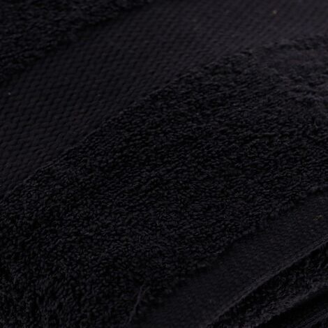 Handtuch 50x90 cm 100% baumwolle - schwarz - Tendance
