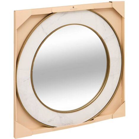 Spiegel Alisha weiß D74cm - Atmosphera créateur d'intérieur