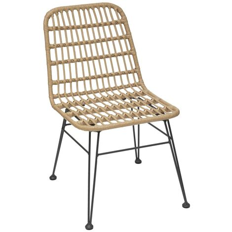 2er-Set Gartenstühle Lambada Sesam & Graphit - Hespéride