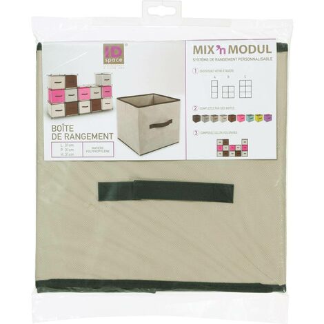 Korb stofflane 31x31cm mix n modul beige - 5five