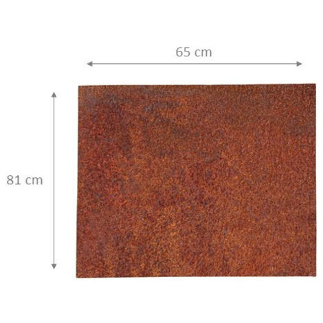 CAST IRON CHIMNEY PLATE L65XPR2XH81 CM NATURAL RUST