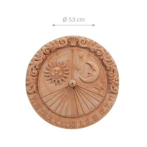 Terracotta wall sundial Solar sundial to hang Made in Italy handmade ...