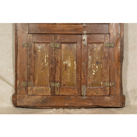 Solid wood and iron window with frame Window with grate Medieval ...