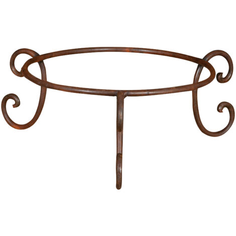 WROUGHT IRON POT HOLDER BASE