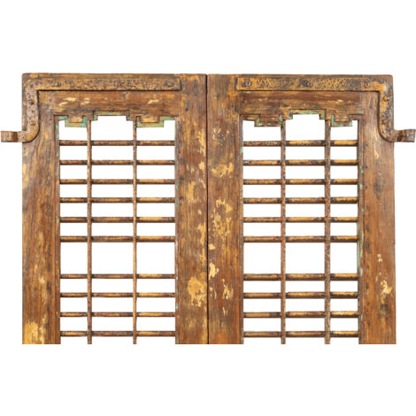 Solid wood and iron interior or exterior old medieval sliding door