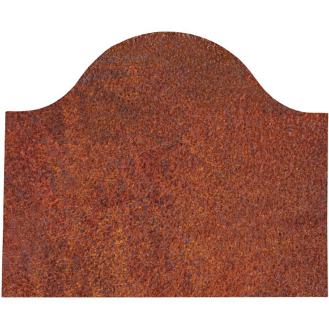 Cast iron made natural rust finish sized fireback