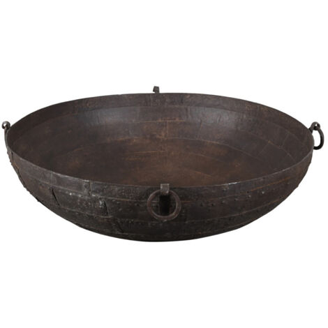 OLD WROUGHT IRON CONTAINER