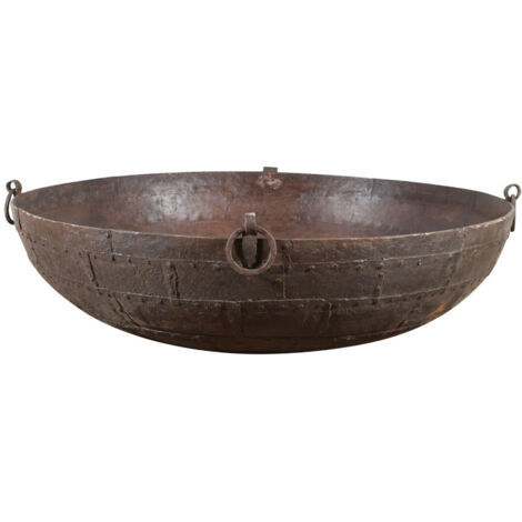 OLD WROUGHT IRON CONTAINER