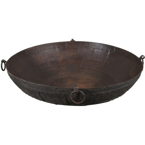 OLD WROUGHT IRON CONTAINER