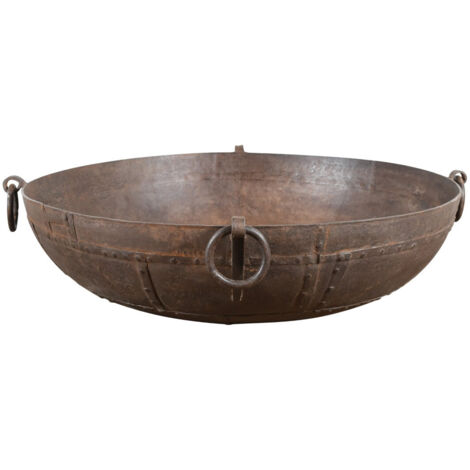 OLD WROUGHT IRON CONTAINER
