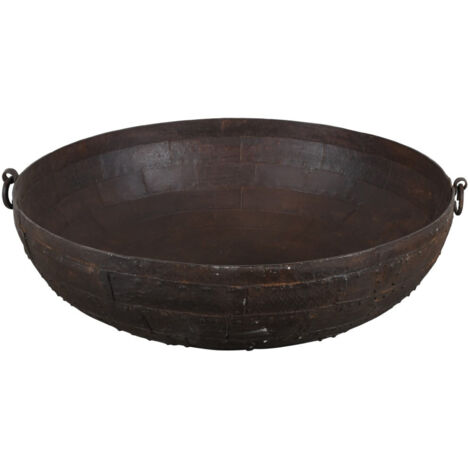 OLD WROUGHT IRON CONTAINER