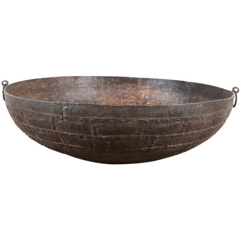 OLD WROUGHT IRON CONTAINER