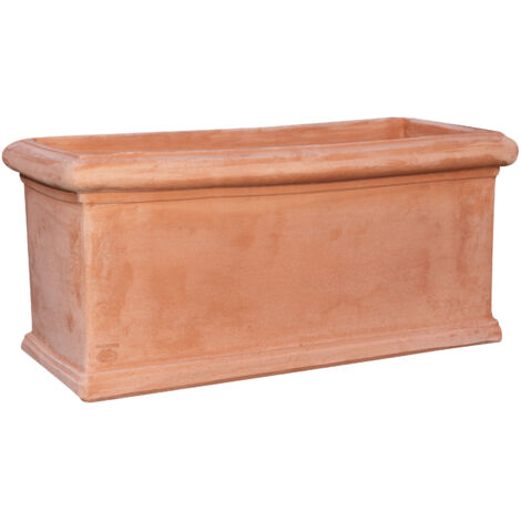 Flower box Terracotta planter Terrace pot Outdoor pot Made in Italy Pot ...