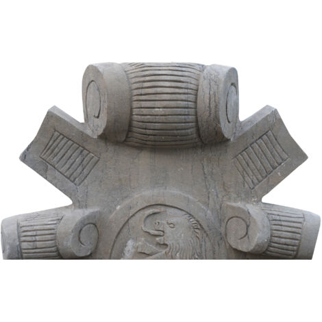 Stone made coat of arms W52xDP12xH65 cm sized