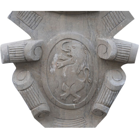 Stone made coat of arms W52xDP12xH65 cm sized