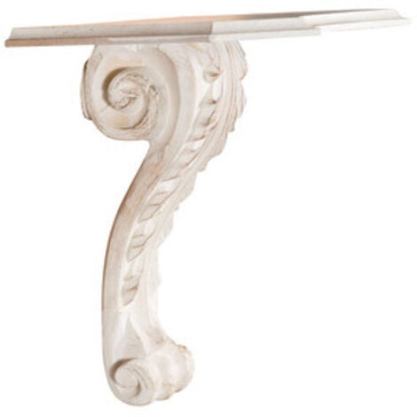 Antique white finishing wall shelf L39XD24XH33 CM