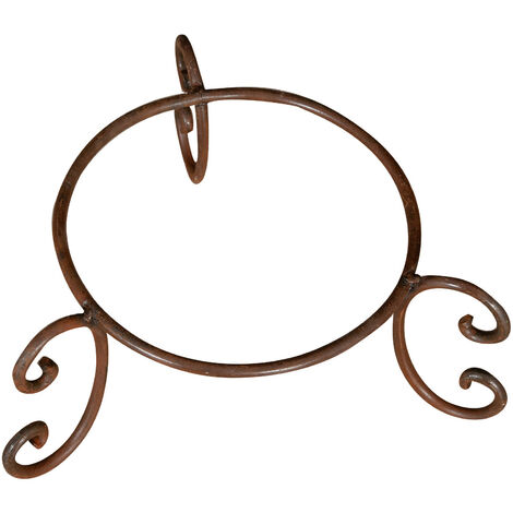 WROUGHT IRON POT HOLDER BASE