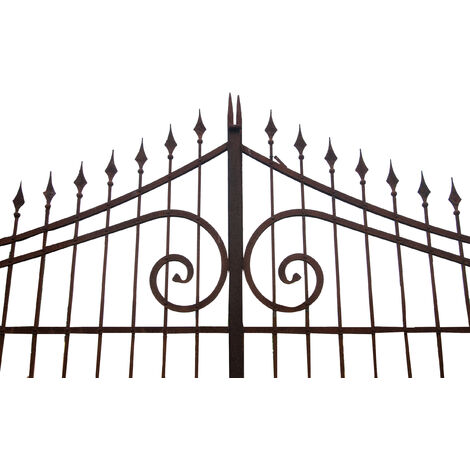 Solid iron gate