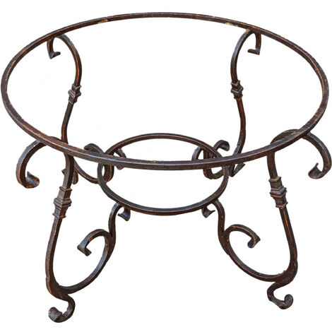 Iron table base