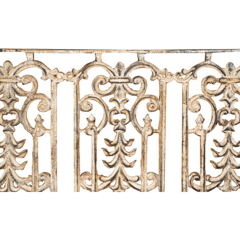 Cast iron railing with antique finish