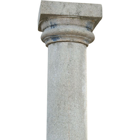 Set of two old stone columns