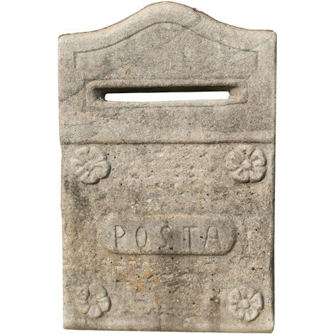 Old mailbox in cast iron antique finish