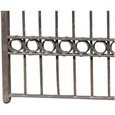 Solid iron gate W335xDP12xH245 cm sized