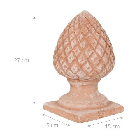 Tuscan terracotta pine cone 100% Made in Italy entirely handcrafted