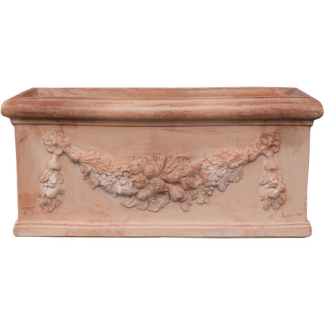 Flower box Terracotta planter Terrace pot Outdoor pot Made in Italy Pot ...