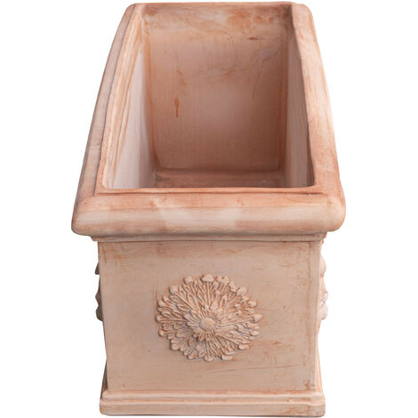 Flower box Terracotta planter Terrace pot Outdoor pot Made in Italy Pot ...