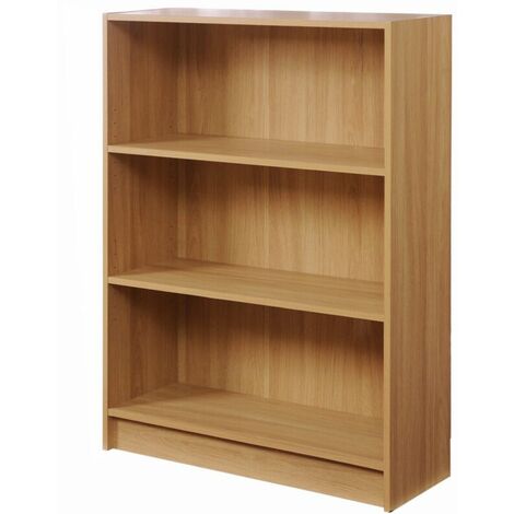 Enantial Low Wide Bookcase Oak