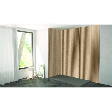 ONDEE ZEN - Kit montage Panneaux muraux Angle BELLA Tasseau Bois L200cm ...