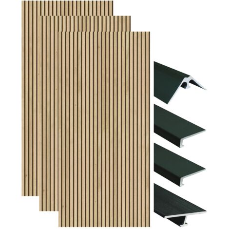 ONDEE ZEN - Kit montage Panneaux muraux Angle BELLA Tasseau Bois L200cm ...