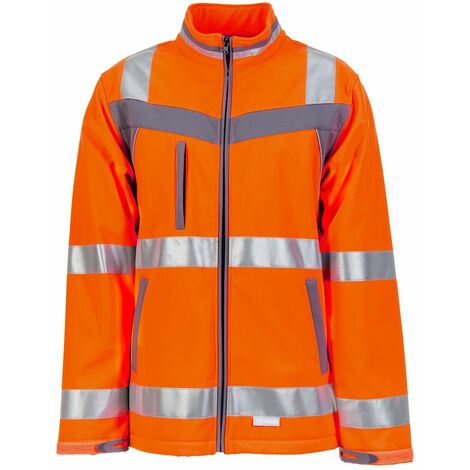 Veste softshell Plaline Warnschutz orange/ardoise Taille 8XL