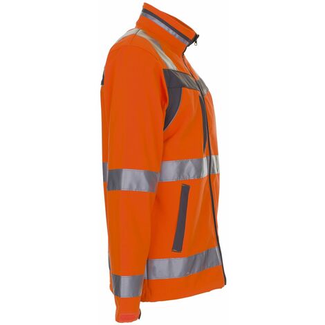 Veste softshell Plaline Warnschutz orange/ardoise Taille 8XL