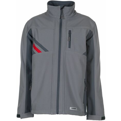 Veste softshell hommes Highline zinc/ardoise/rouge Taille XXXL