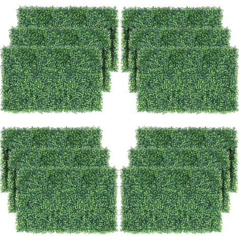 Yaheetech Seto Artificial 12 Piezas de Pared Vegetal Artificial Seto de ...