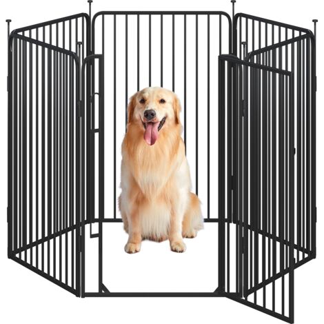 Yaheetech Recinto per Cani 6 Pannelli 100 cm da Interno da Esterno ...