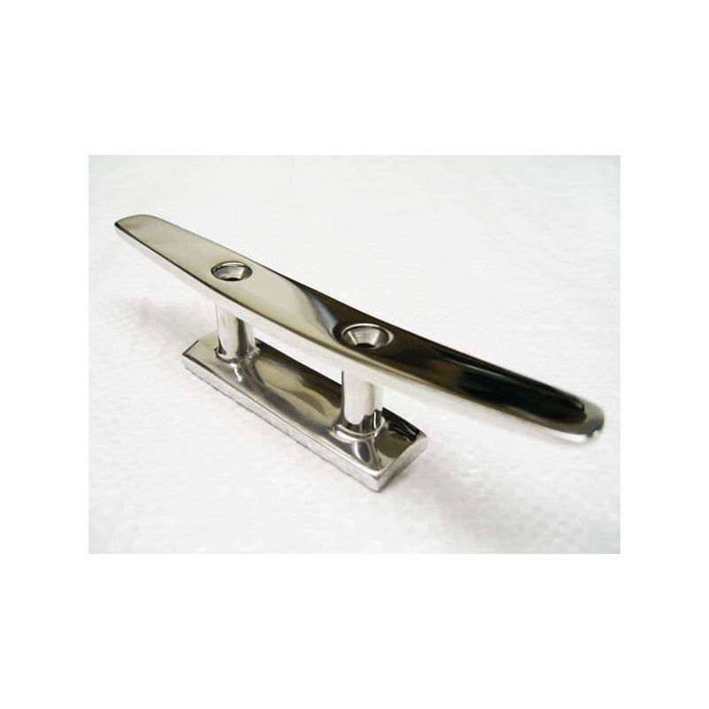 Stainless Steel Rope Cleat 100MM - 4" 2 Hole Low Flat Marine Boat Deck ...