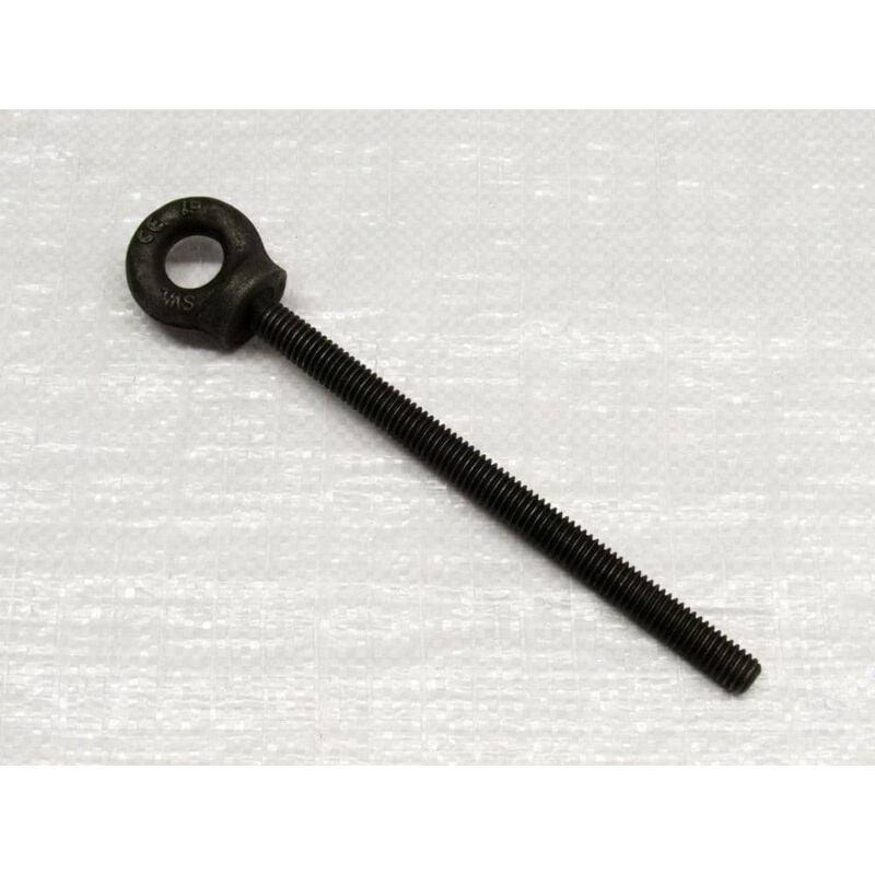 M12 Lifting Eye Bolt Long Shank - Self Colour Collared Eyebolt BS4278 ...