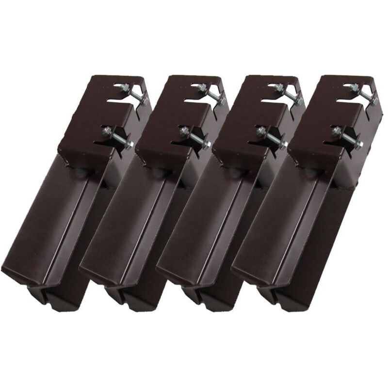 x4 4" Concrete In Bolt Grip Fence Supports - 100MM Post Timber Holder ...
