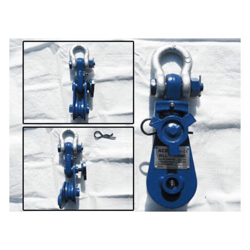 Snatch Block with Shackle 8T 8" (Swivel Heavy Duty Lifting 8 Ton 8 Inch ...