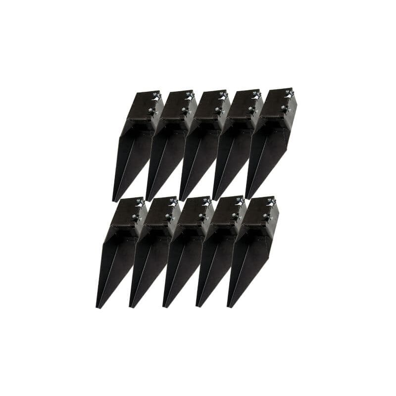 x10 4" Repair Spur Bolt Grip Fence Supports - 100MM Post Timber Holder ...