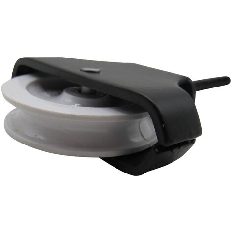 Single Line Screw In Pulley Wheel Black (Washing Clothes Airer Indoor ...