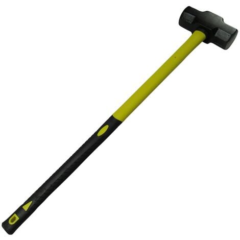 Heavy Duty Lump Sledge Hammer with Fibreglass Handle 7LBS (Long Club ...