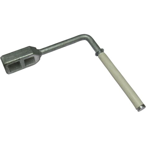 Galvanised Canal Boat Windlass Handle (British Waterways Gate Lock Key)