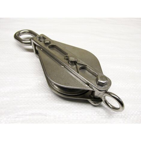 Stainless Steel Single Pulley Block Swivel Eye 25MM - 125MM (Wire Rope ...