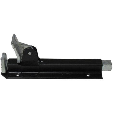 Heavy Duty Foot Operated Bolt (Gate Door Footbolt Floor Lock Black)