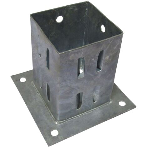 Bolt Down Fence Post Support 75MM Wedge Grip x1 (Galvanised Fencing ...